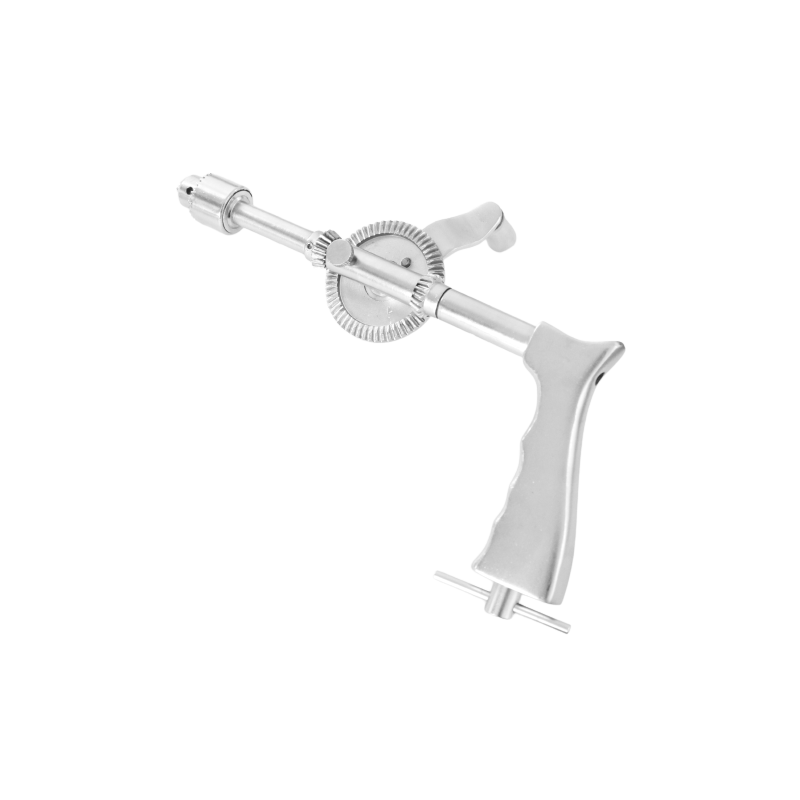 Open Gear Bone Drill Large with S.S. Chuck & Key